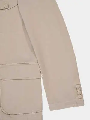 Dior Cotton Jacket With Embroidered Muguet Detail - Beige