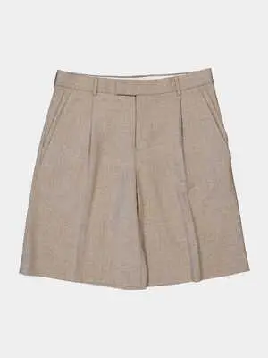Dior Cashmere Virgin Wool Shorts With Double Pockets