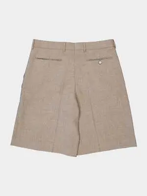 Dior Cashmere Virgin Wool Shorts With Double Pockets