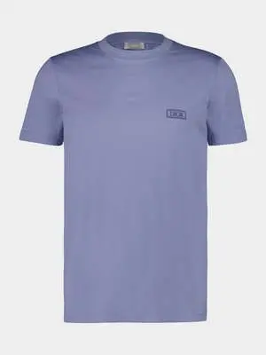 Dior T-shirt Regular Fit S/s Icons Cotton - Blue