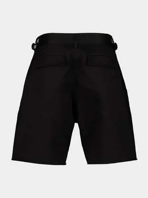 Celine Woven Cotton Cargo Shorts