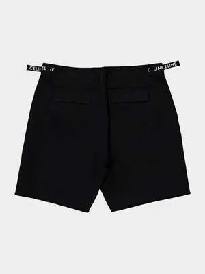 Celine Woven Cotton Cargo Shorts