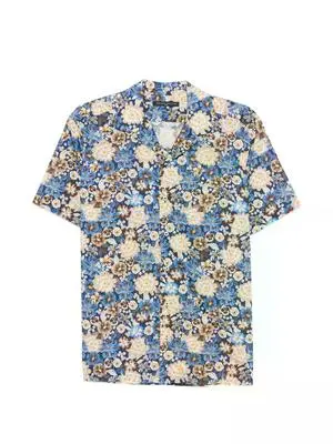 Brian Dales Floral-print Short-sleeve Shirt