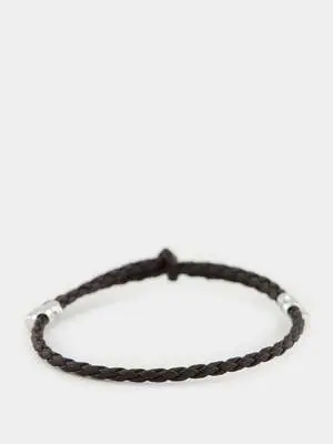 Bottega Veneta Braided Leather Bracelet - Brown