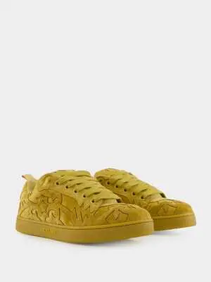 Celine Huntington Embossed Leather Sneakers
