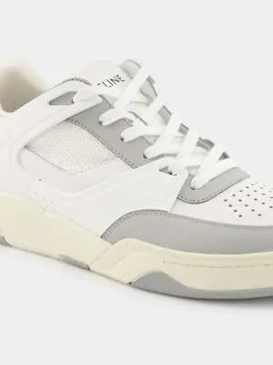 Celine Ct-09 Lace Up Leather Sneakers - White