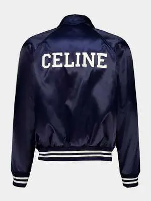 Celine Teddy Jacket Shirt In Woven Polyamide