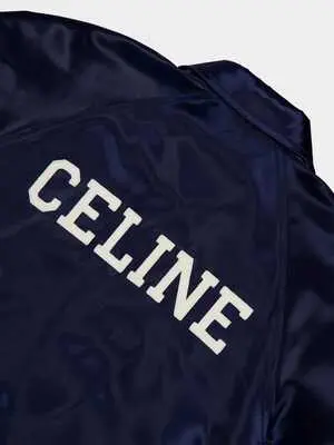 Celine Teddy Jacket Shirt In Woven Polyamide