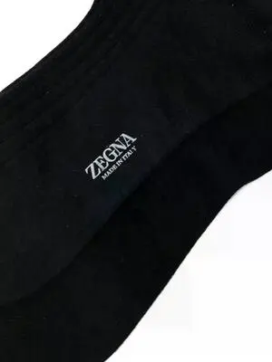 Zegna Ribbed Knit Socks