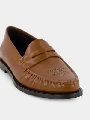 Celine Vivienne Loafers In Leather