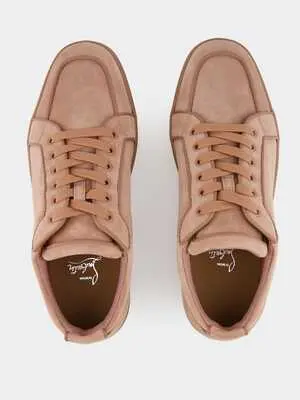 CHRISTIAN LOUBOUTIN Rantulow Romance Suede Sneakers - Brown