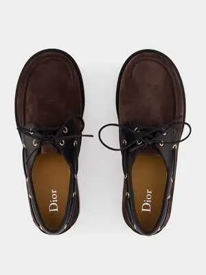 Dior Archie Suede Calfskin Boat Shoes