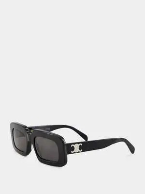 Celine Square Triomphe Skate 02 Acetate Sunglasses - Black