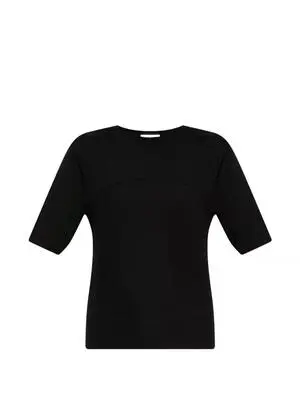 JIL SANDER Seam Detailing Crew Neck Top