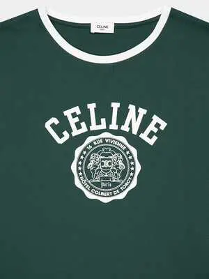 Celine T-shirt Regular Fit S/s C-neck Jersey Cotton