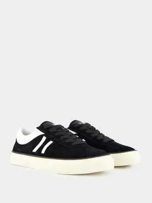 Celine L-top Sunset Leather Sneakers - Black