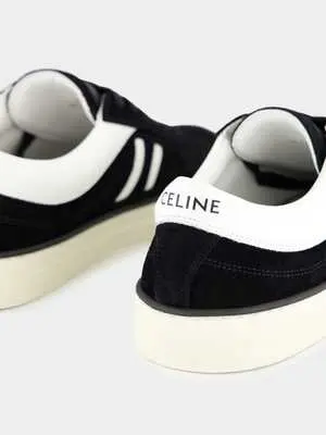 Celine L-top Sunset Leather Sneakers - Black