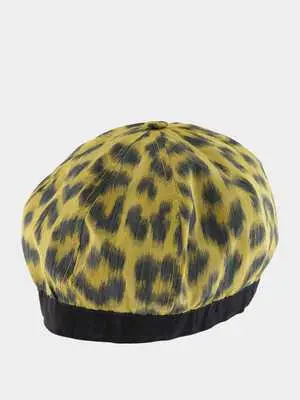 Dior Beret With Button Detail - Yellow