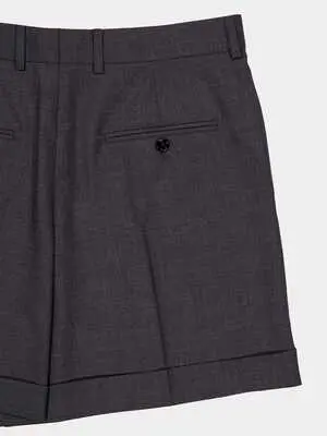 Celine Woven Wool Shorts