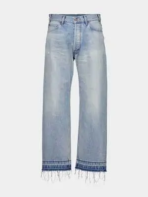 Celine Wesley Jeans With Released Hem - Blue