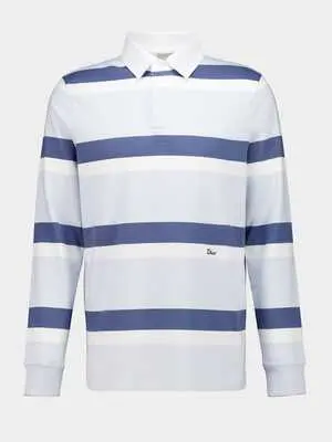 Dior Polo L/s Ctr B Cotton - Blue