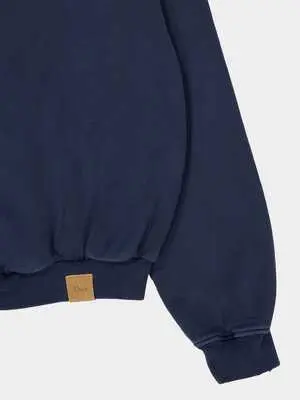 Dior Polo L/s Drape P Label D Gdw Cotton - Blue