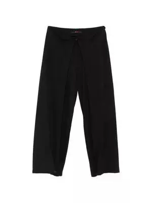MA+ Wrap-front Wide-leg Trousers