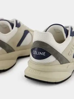 Celine Leather Lace-up Sneakers