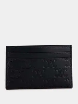 Celine Card Holder Triomphe All Over Leather Medium