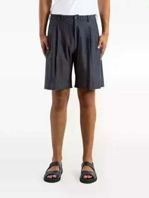KANEMASA PHIL Striped Pleated Shorts