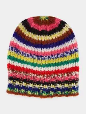 Celine Beanie Alpaca Wool - Multicolour