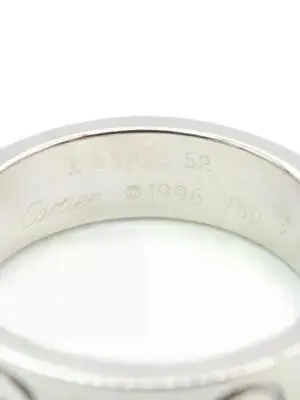 Cartier 18k White Gold Love Screw-detail Ring - Silver