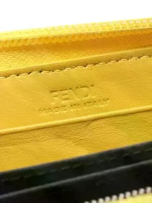 Fendi 2010s Monster Eyes Zip-around Wallet