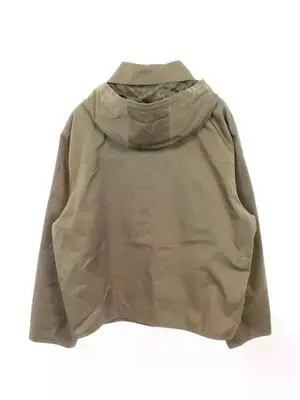 Loewe Khaki Green Cotton Anagram Leather Patch Hoodie
