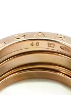 BVLGARI B.zero1 Three-band Ring In Gold