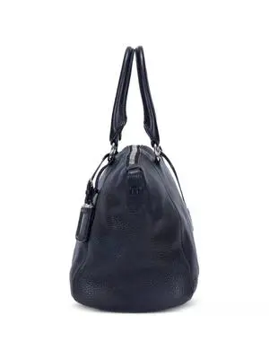 Prada Logo Plaque Tote Bag
