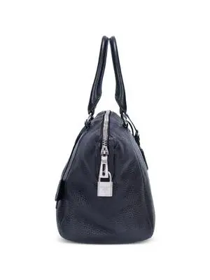 Prada Logo Plaque Tote Bag