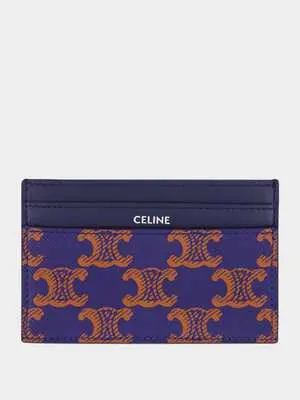 Celine Card Holder Medium Fabric - Blue