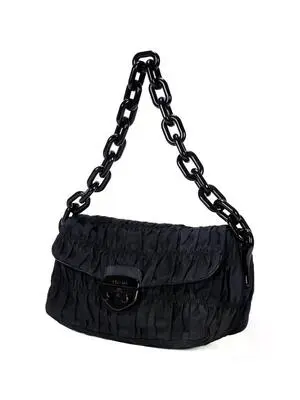 Prada Tessuto Gaufre Chain Shoulder Bag