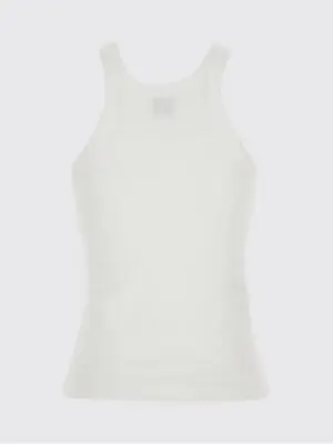 Pinko Ribbed Tank Top With Embellished Shoulder Strap