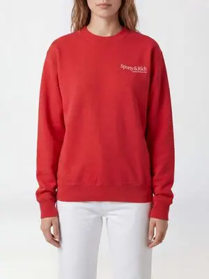 SPORTY & RICH Crewneck Sweatshirt - Red