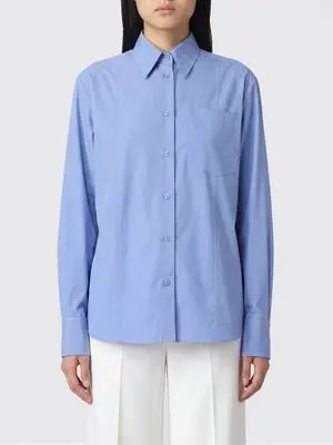 SEMICOUTURE Classic Shirt - Gnawed Blue