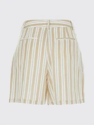 SEMICOUTURE Striped Shorts - Beige