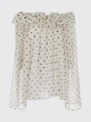 MSGM Polka Dot Off-the-shoulder Blouse