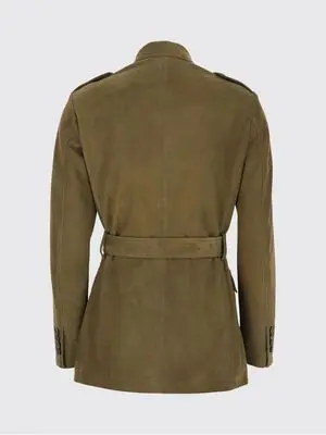 Tagliatore Belted Suede Jacket