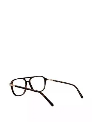 FERRAGAMO Tortoiseshell-effect Double-bridge Eyeglasses