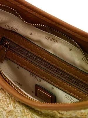 Guess Camden Woven Logo Plaque Tote Bag