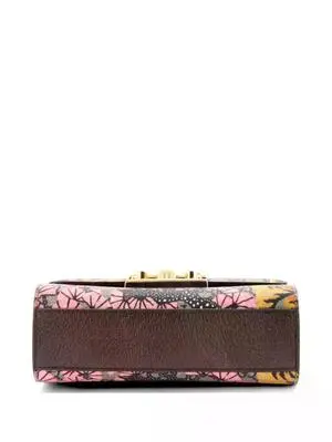 Gucci Padlock Bengal Print Gg Coated Canvas Shoulder Bag - Brown