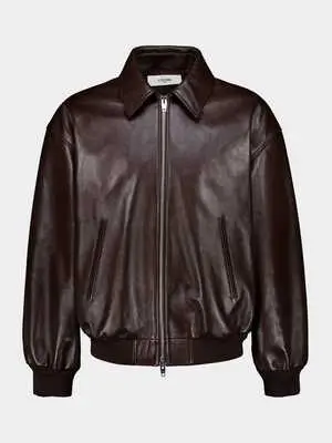 Celine Jacket Teddy Leather - Brown