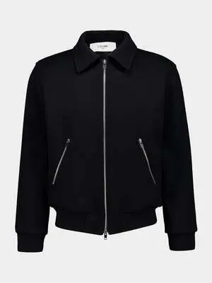 Celine Virgin Wool Teddy Jacket - Black